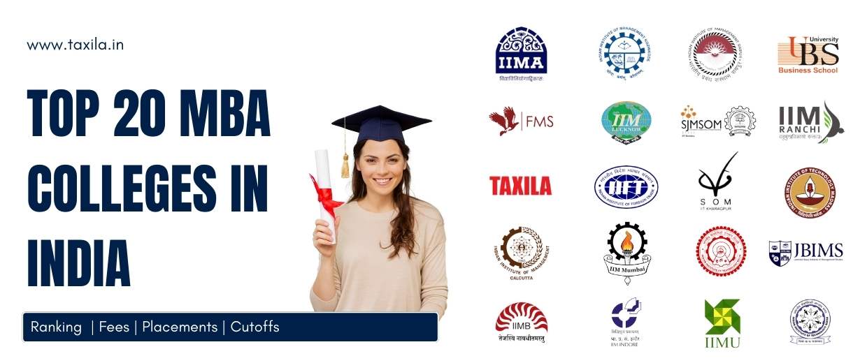 Top 20 MBA Colleges in India - 2024 Rankigs | Taxila Business School